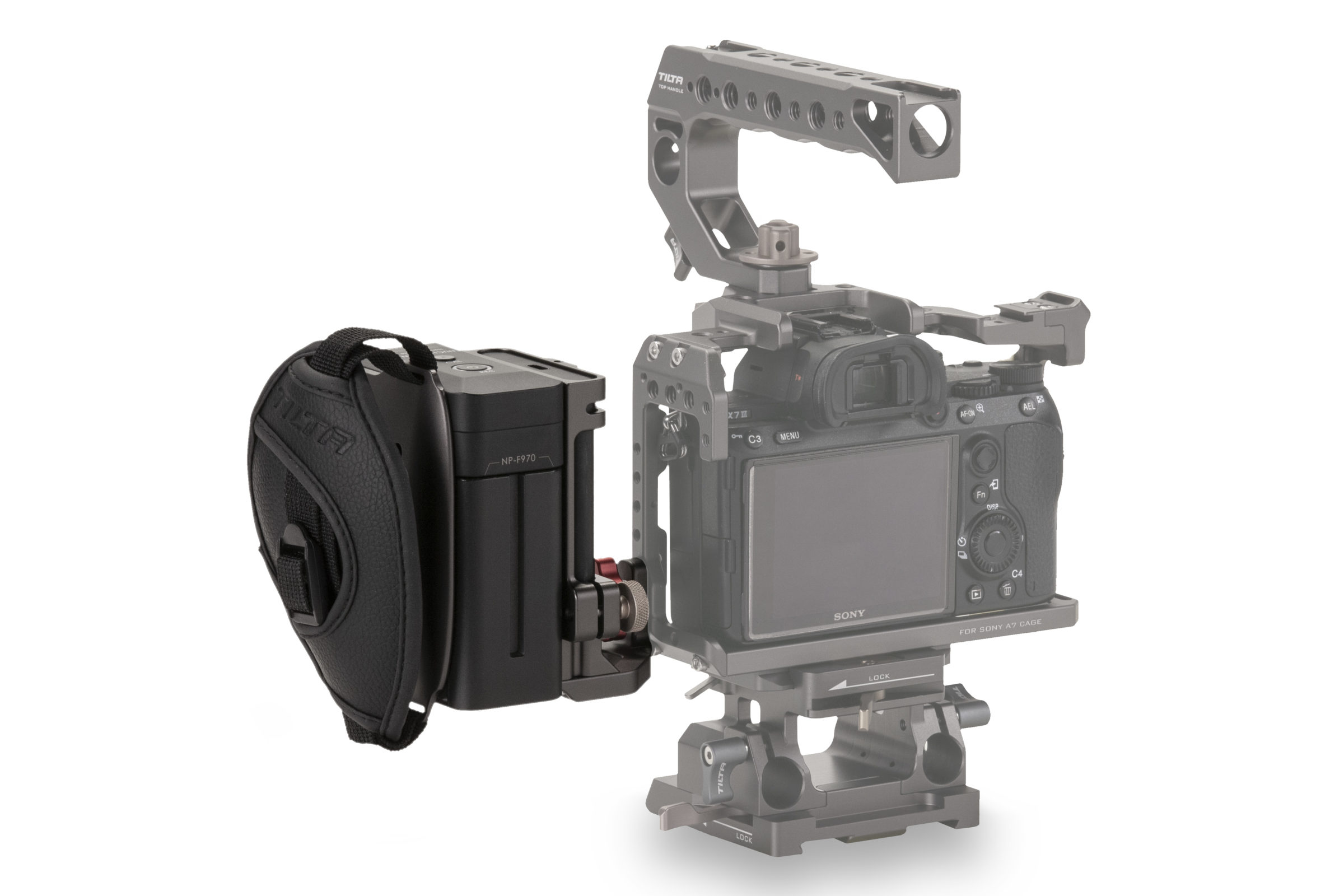 Tilta Side Focus Handle Type III (F970 Battery) - Tilta Gray | Tilta