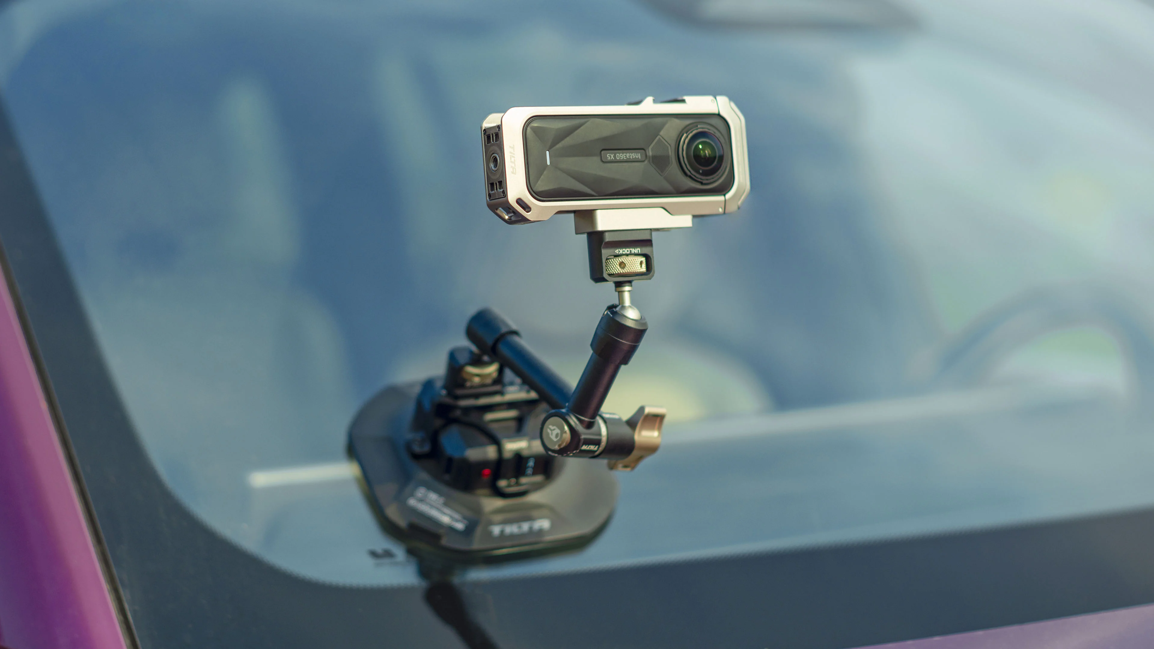 Horizontal Mounting Plate for Insta360 X5 Camera Cage – Titanium Grey ...