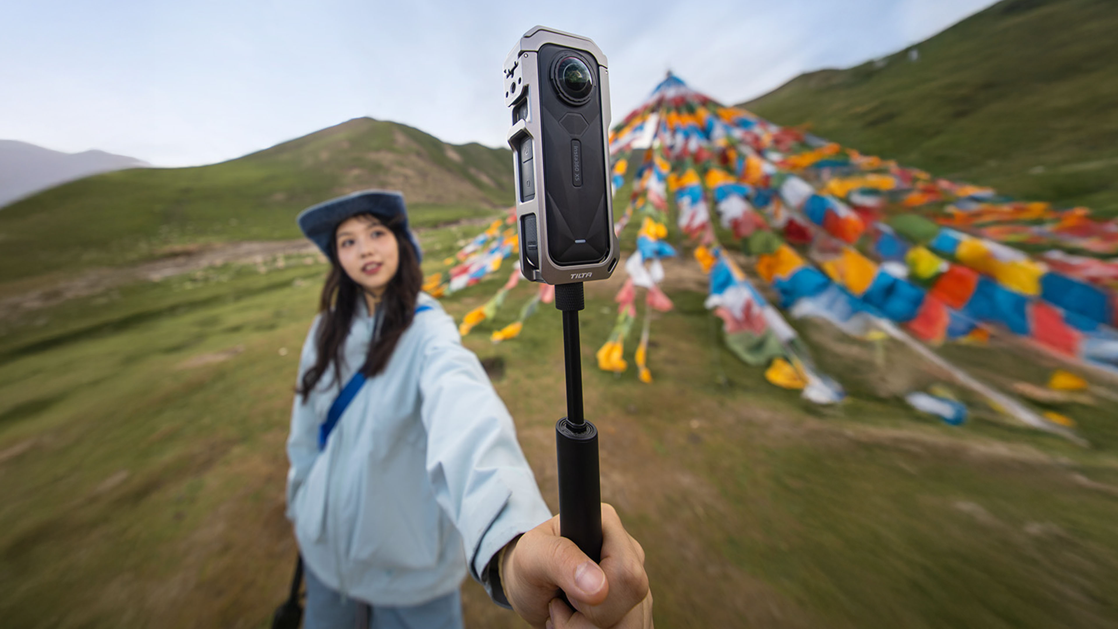 Full Camera Cage for Insta360 X5 – Titanium Grey | Tilta