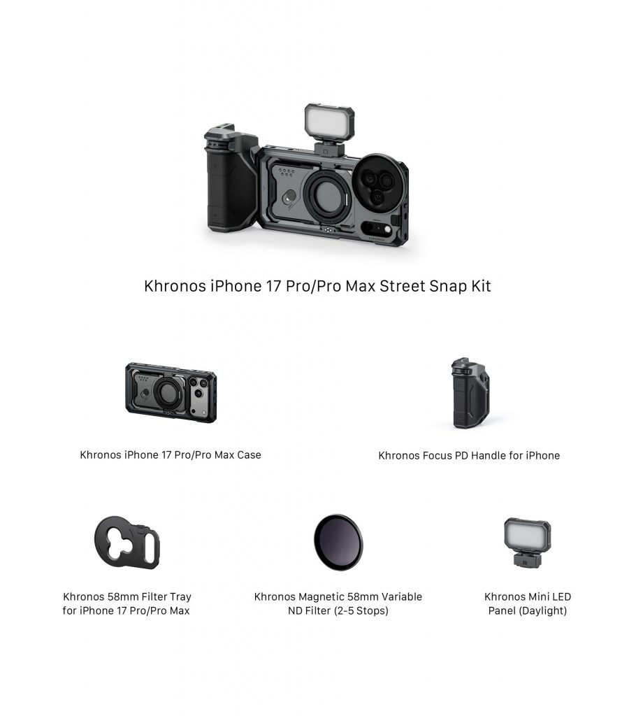 Khronos iPhone 17 Pro/Pro Max Street Snap Kit | Tilta